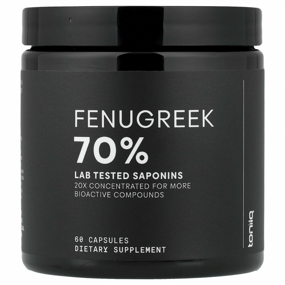 Toniiq, пажитник 70%, 60 капсул