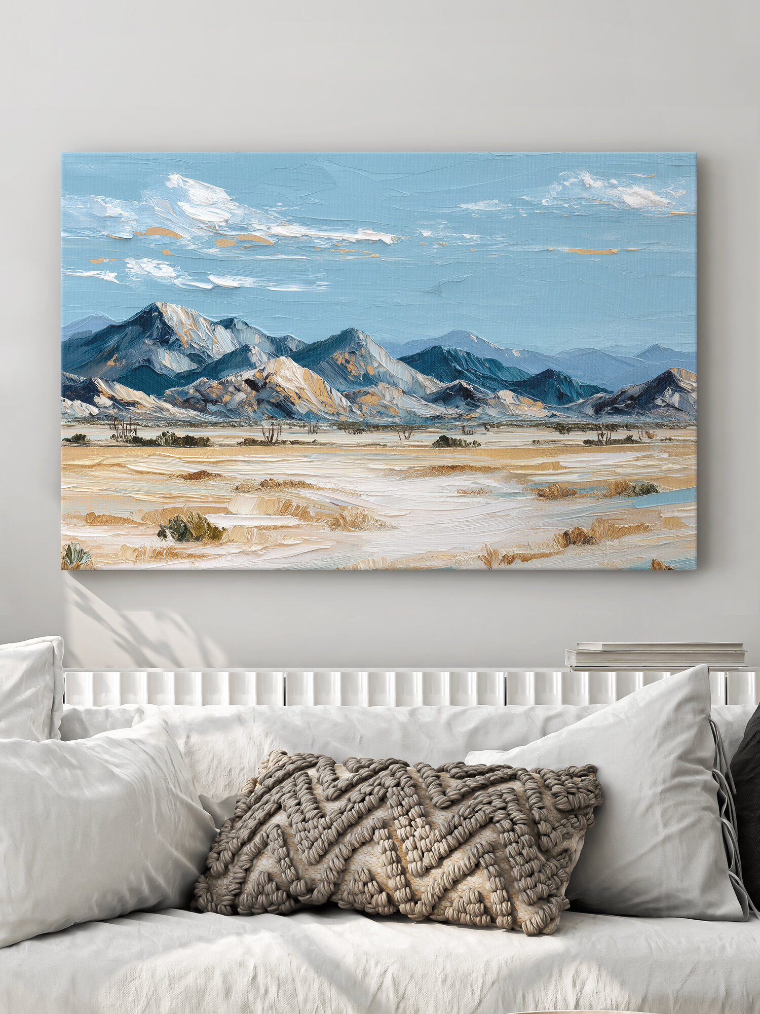 Большая картина Postermarket "Горный пейзаж" на холсте с подрамником 60х90 см