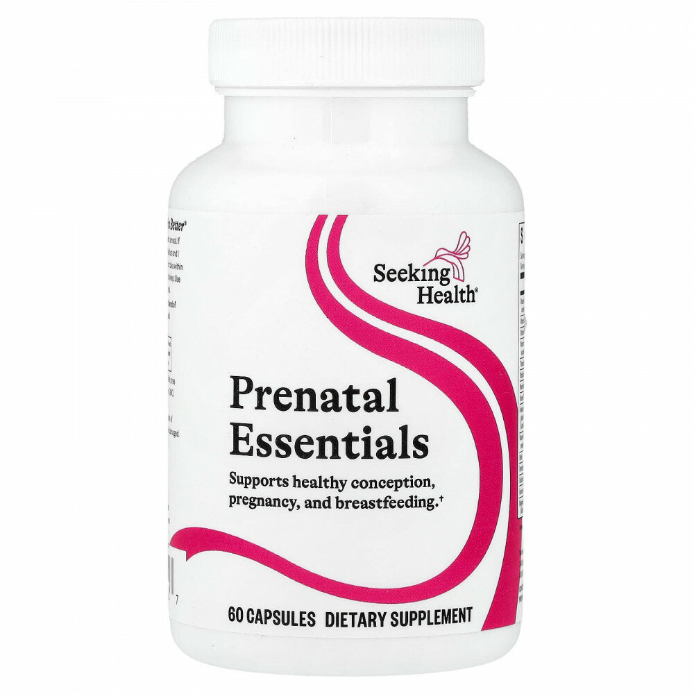 Seeking Health, Prenatal Essentials, пренатальный комплекс, 60 капсул