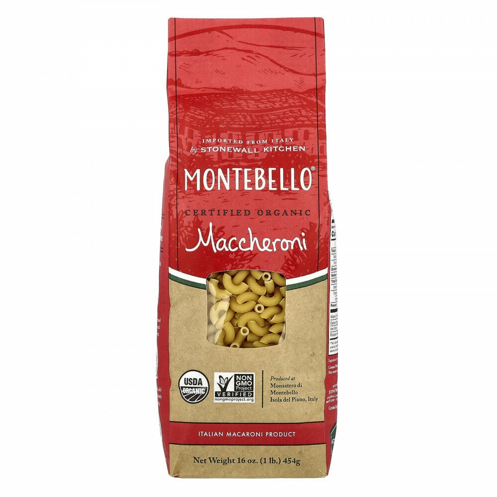 Montebello, Organic Maccheroni, 16 oz (454 g)