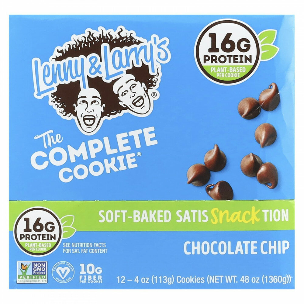 Lenny & Larry's, The COMPLETE Cookie, шоколадная крошка, 12 печений, 113 г (4 унции)
