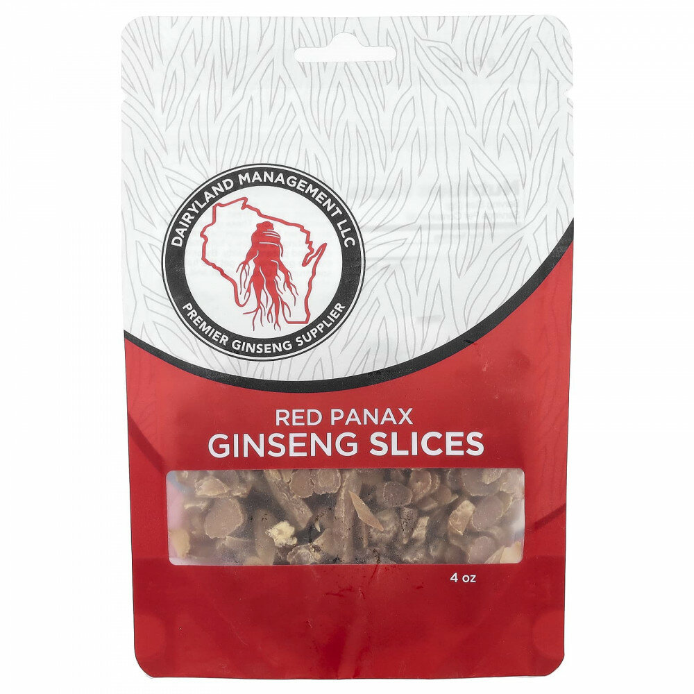 Dairyland Ginseng, красный женьшень, кусочки, 118 мл (4 унции)