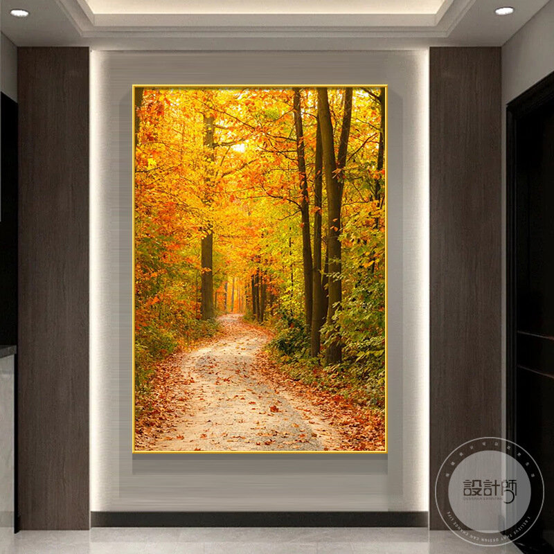 Декоративная картина «Золотое денежное дерево» для гостиной, настенное украшение для прихожей, столовой, коридора и холла.