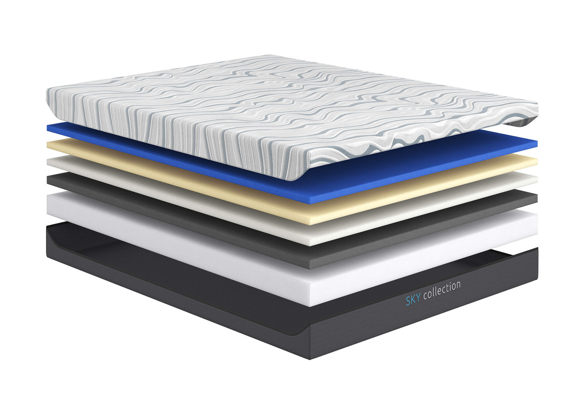 Матрас Сонум Sky Soft 90х190 высота 24 см анатомический мягкий Беспружинный Независимые пружины