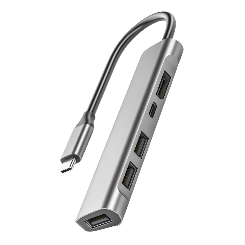 5 в 1 Док-станция USB C Многопортовый Адаптер DisplayPort HDTV USB3.0 USB2.0 Док-станция Типа C для портативных ПК