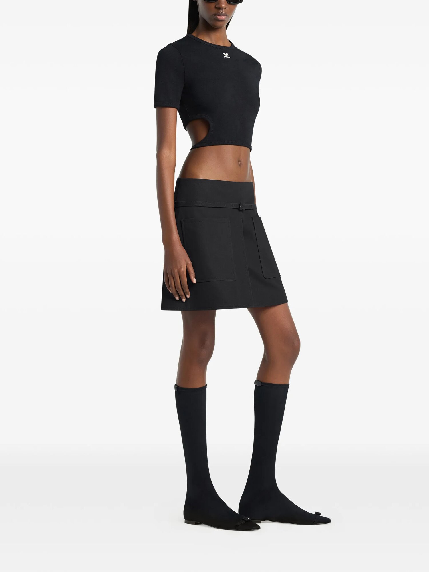 Футболка courreges, размер XL, black/black — фото 1