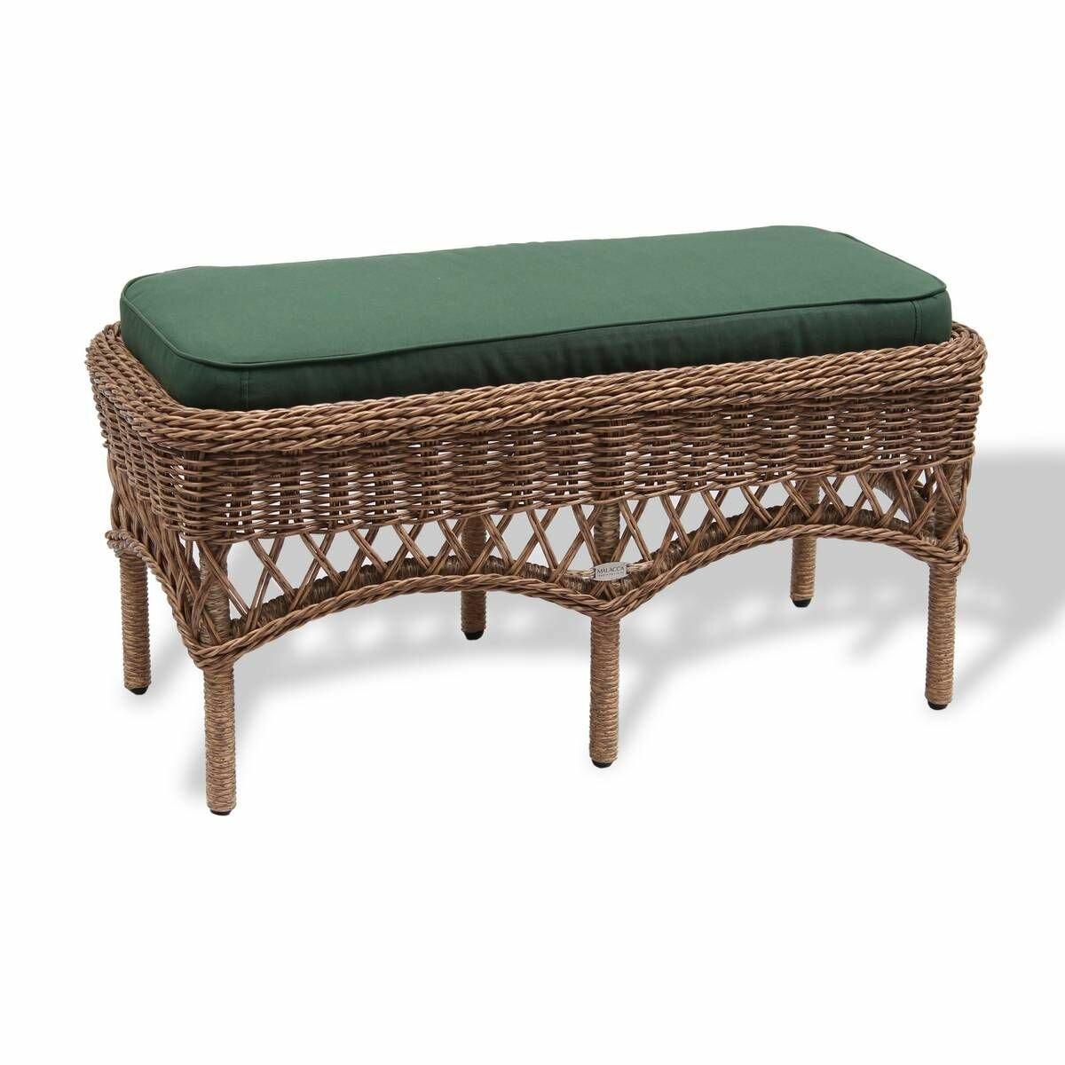 Скамья садовая Сицилия Malacca плетеный из искусственного ротанга