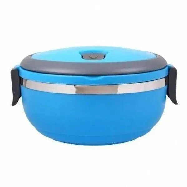 GEALFIS Термоконтейнер для еды 1 л 1 шт, умный с таймером, антибактериальный с ионами серебра, для пикника и офиса, время работы 12 ч, вес 300 г