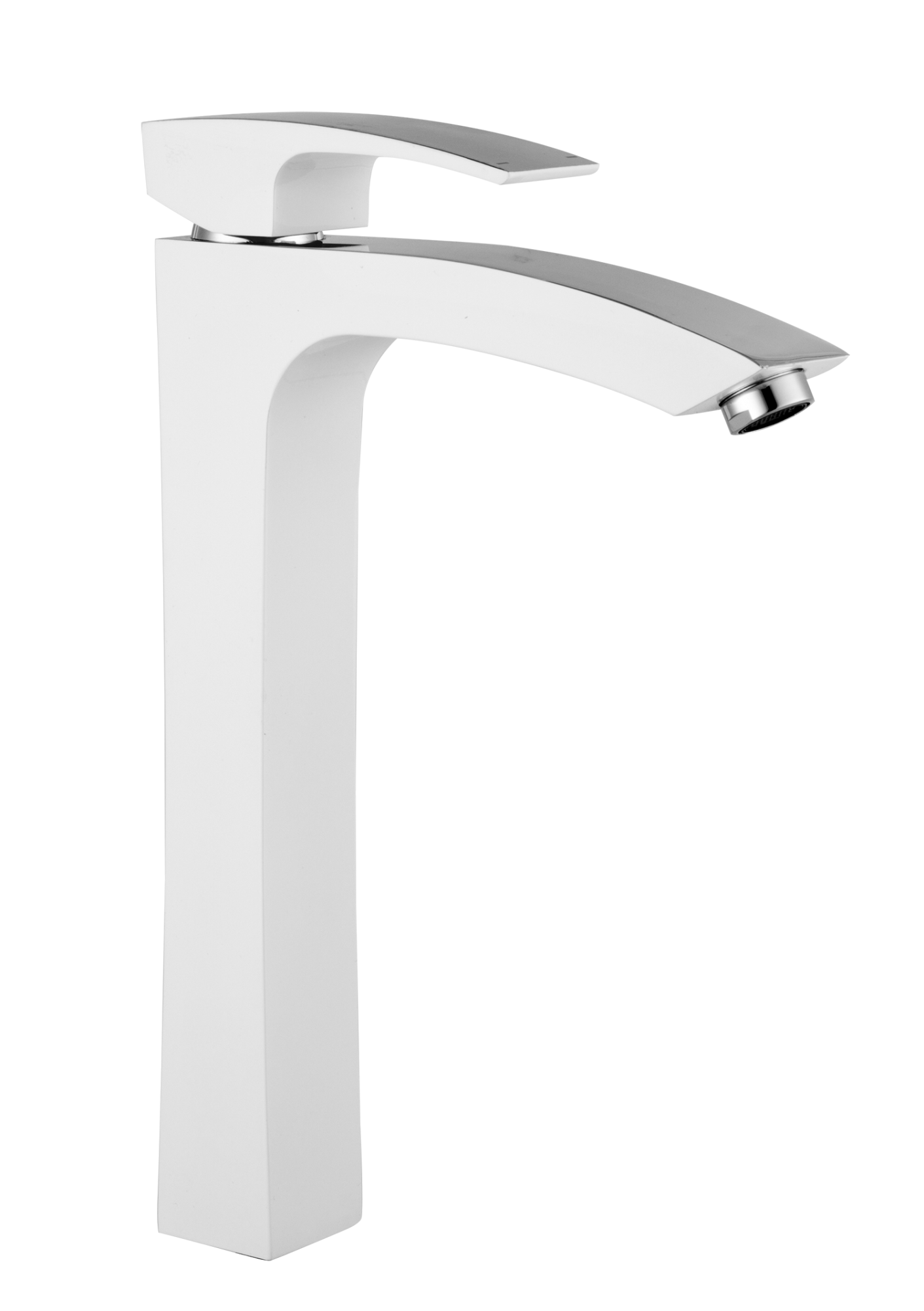 Смеситель для раковины высокий Gappo JACOB G1JO00GX7-ED18PU, хром/белый