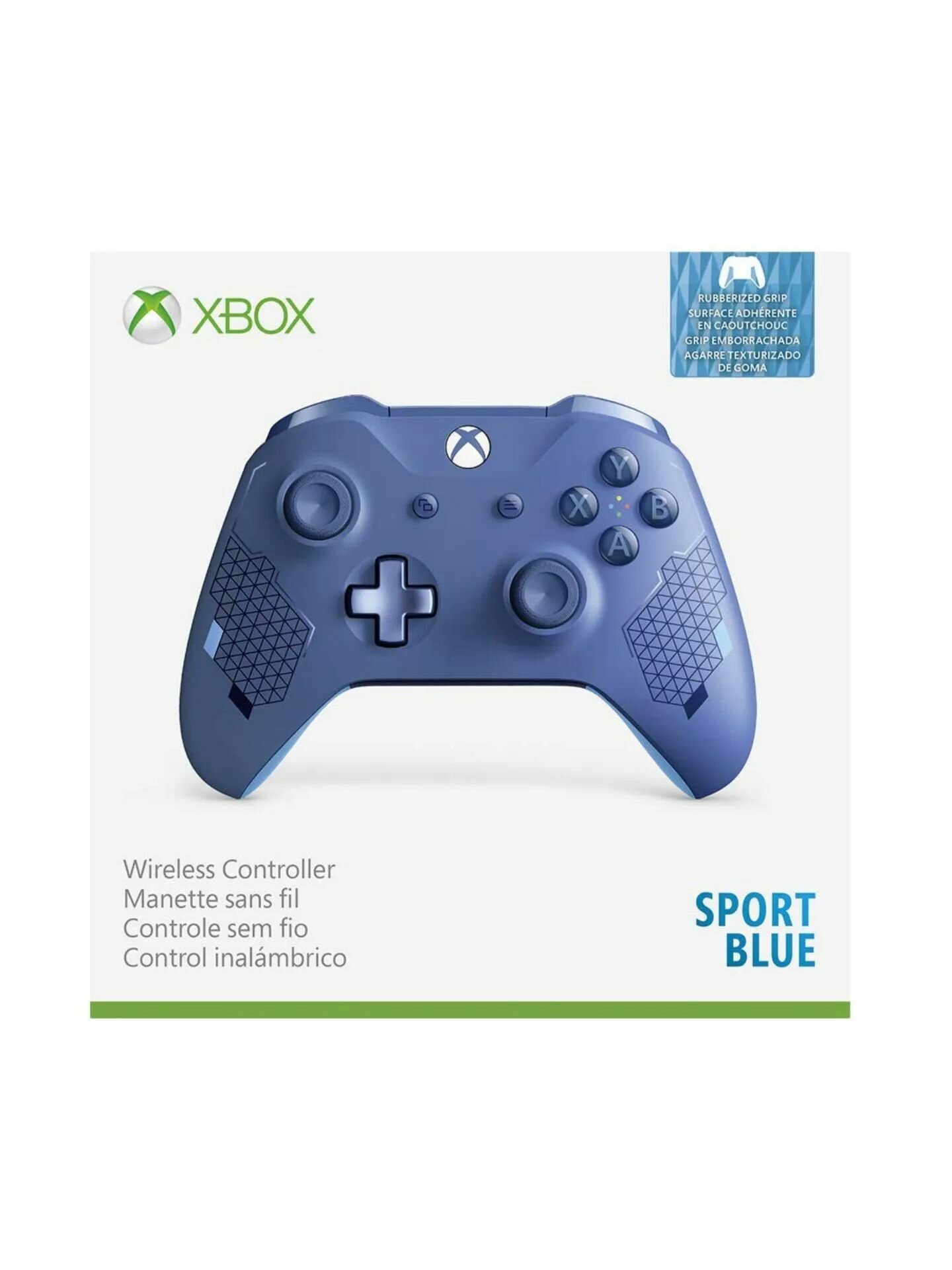 Геймпад беспроводной для Xbox One S X и Xbox Series S X Sport Blue в коробке
