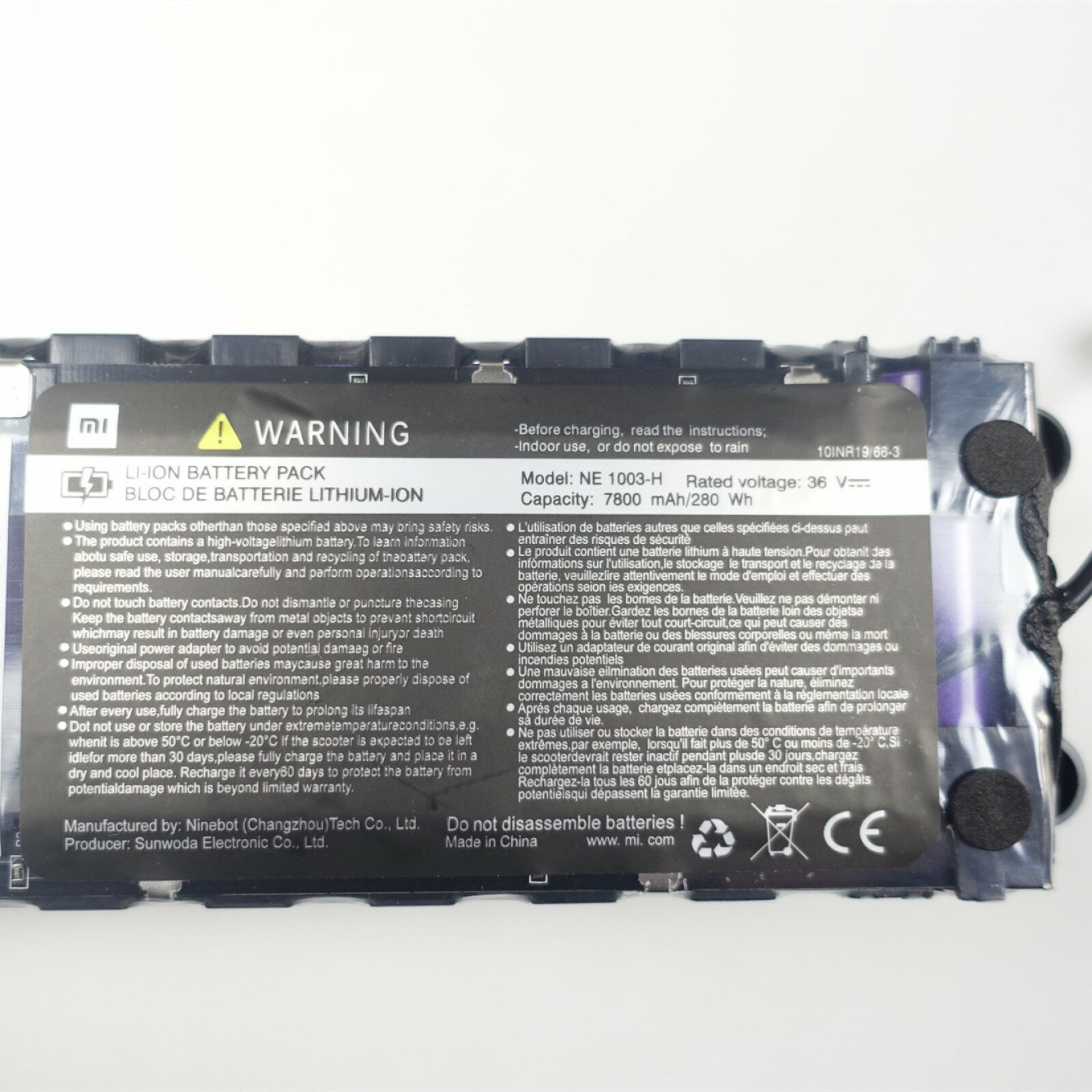 Аккумуляторная батарея MyPads NE 1003-H 36В 7800мАч для электросамоката XIAOMI MIJIA M365