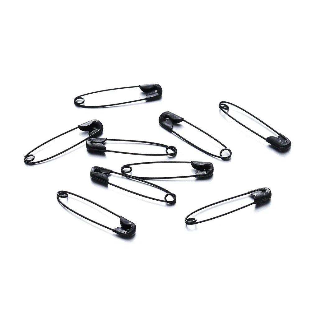 Булавка 0.3 см, 50 шт, цвет: черный