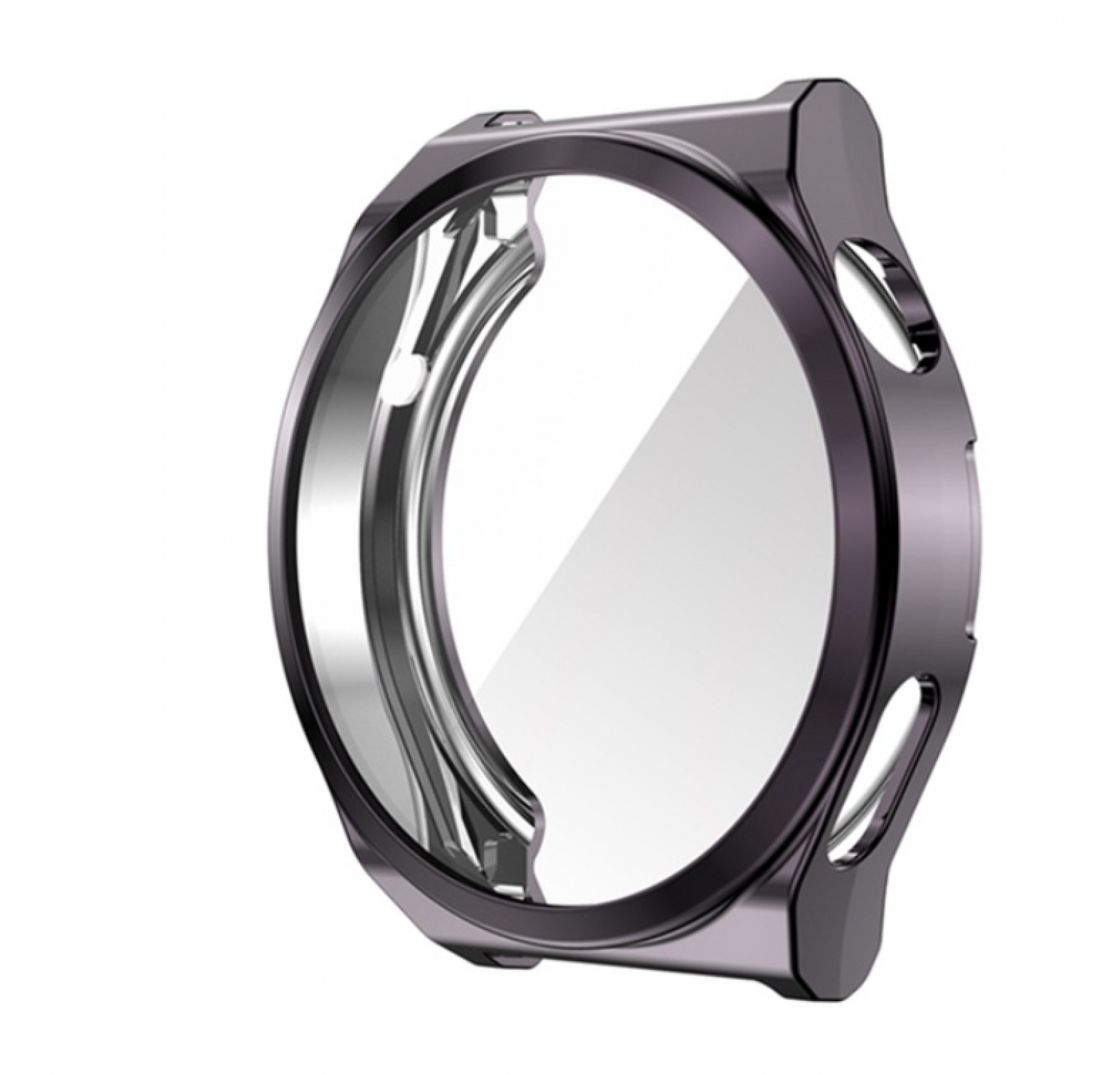 Защитный бампер-чехол MyPads Protect для Huawei Watch GT 3 Pro 46 mm из прочного силикона, черный