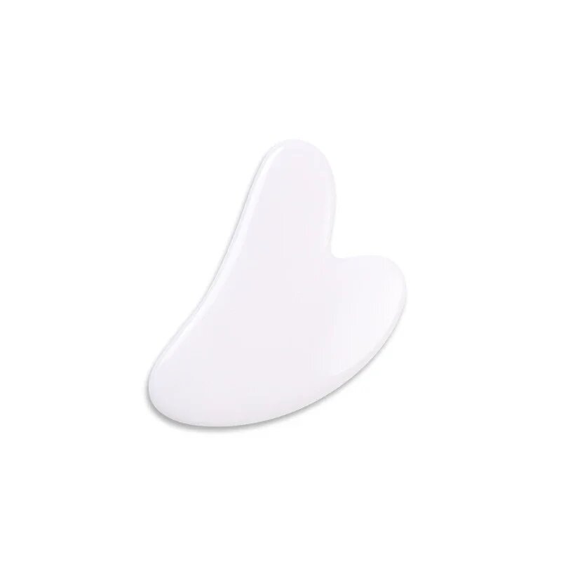 MOONBIFFY Ролик Гуа Ша из смолы для лица guasha board White