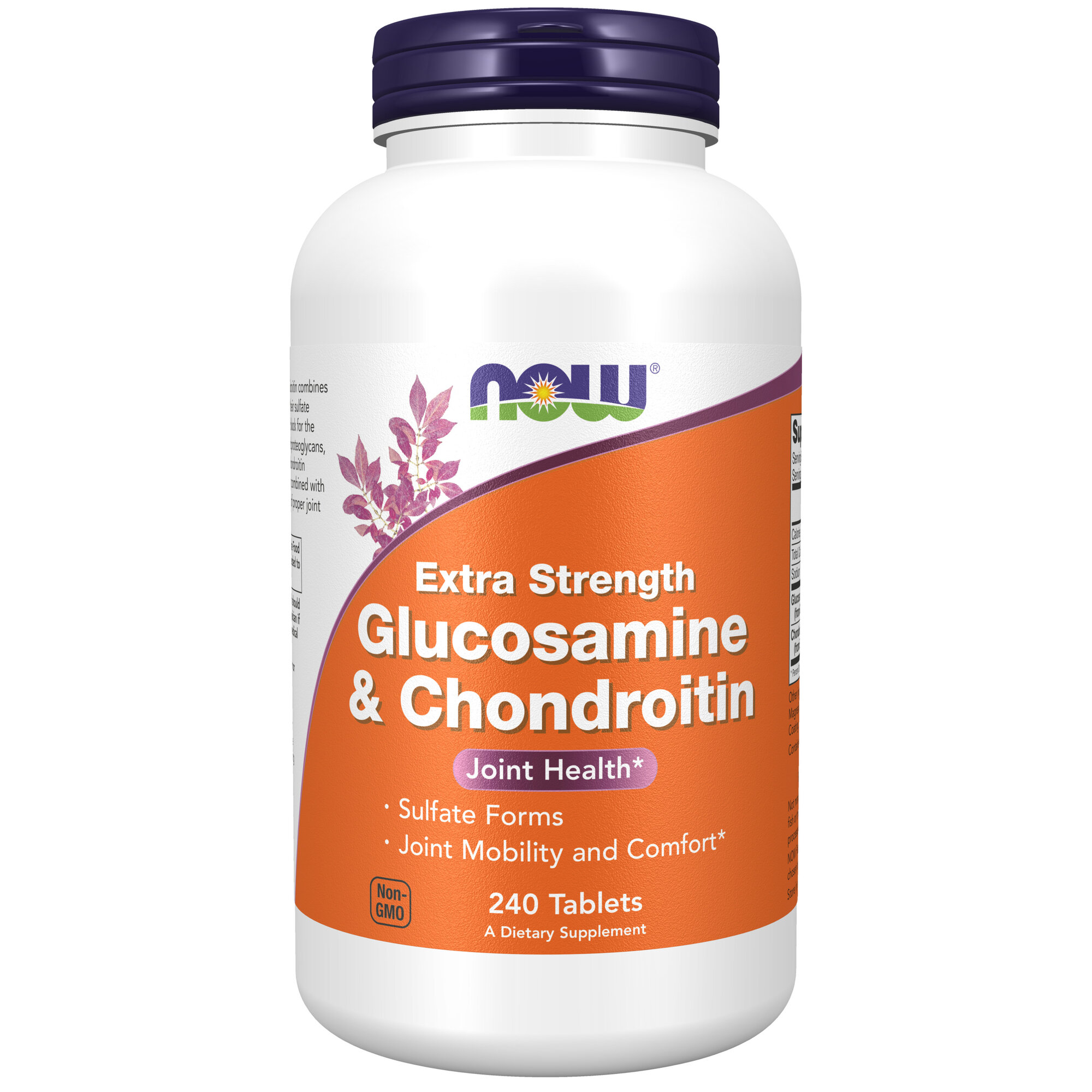 NOW Glucosamine Chondroitin, Глюкозамин Хондроитин, 240 таблеток, для укрепления и подвижности суставов и связок
