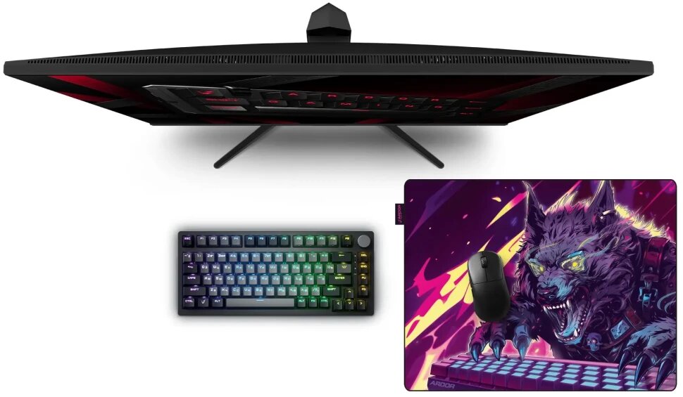 Коврик ARDOR GAMING Night Warg (L) разноцветный, 450 мм x 350 мм x 4 мм