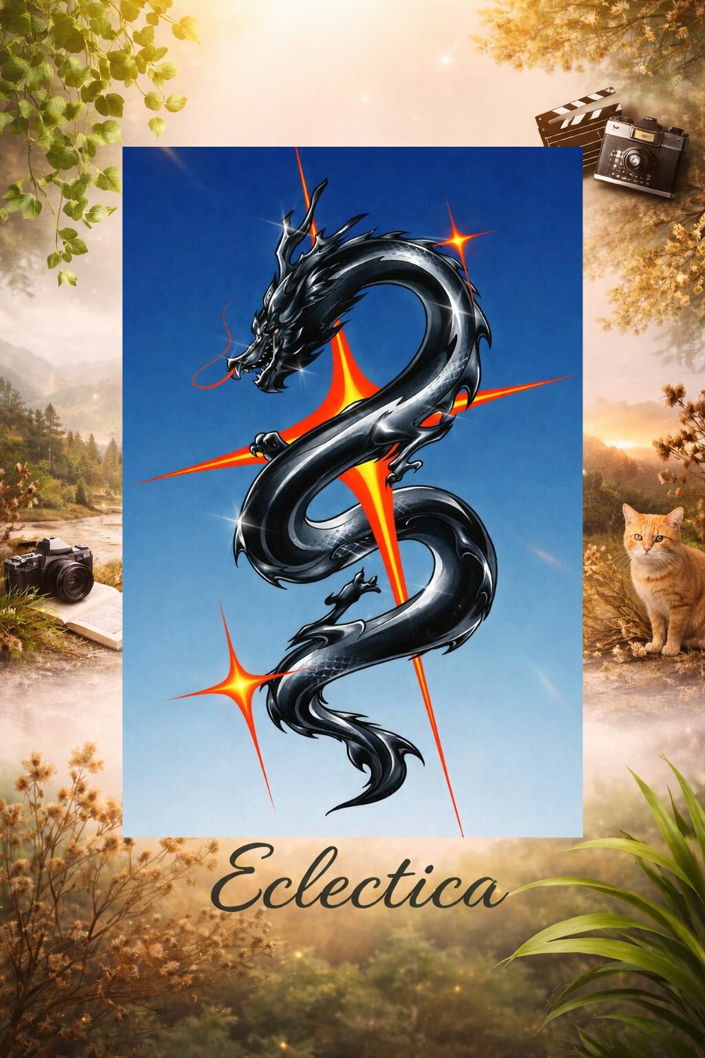 Постер "Чёрный Дракон", 29.7х42см, А3, глянцевый