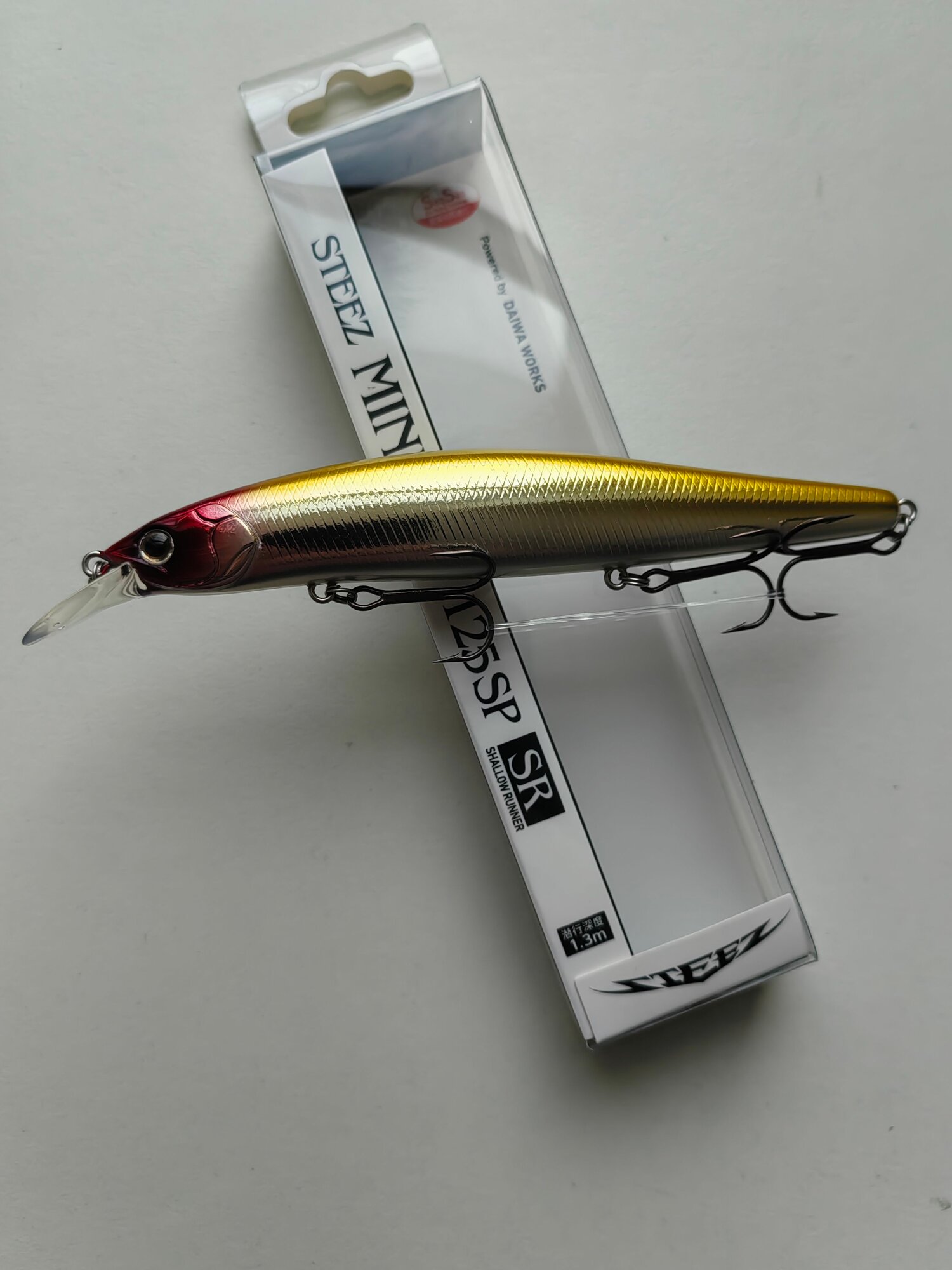 Воблер Daiwa Steez Minnow 125SP-SR Вес 19 g Цвет #CROWN 0452