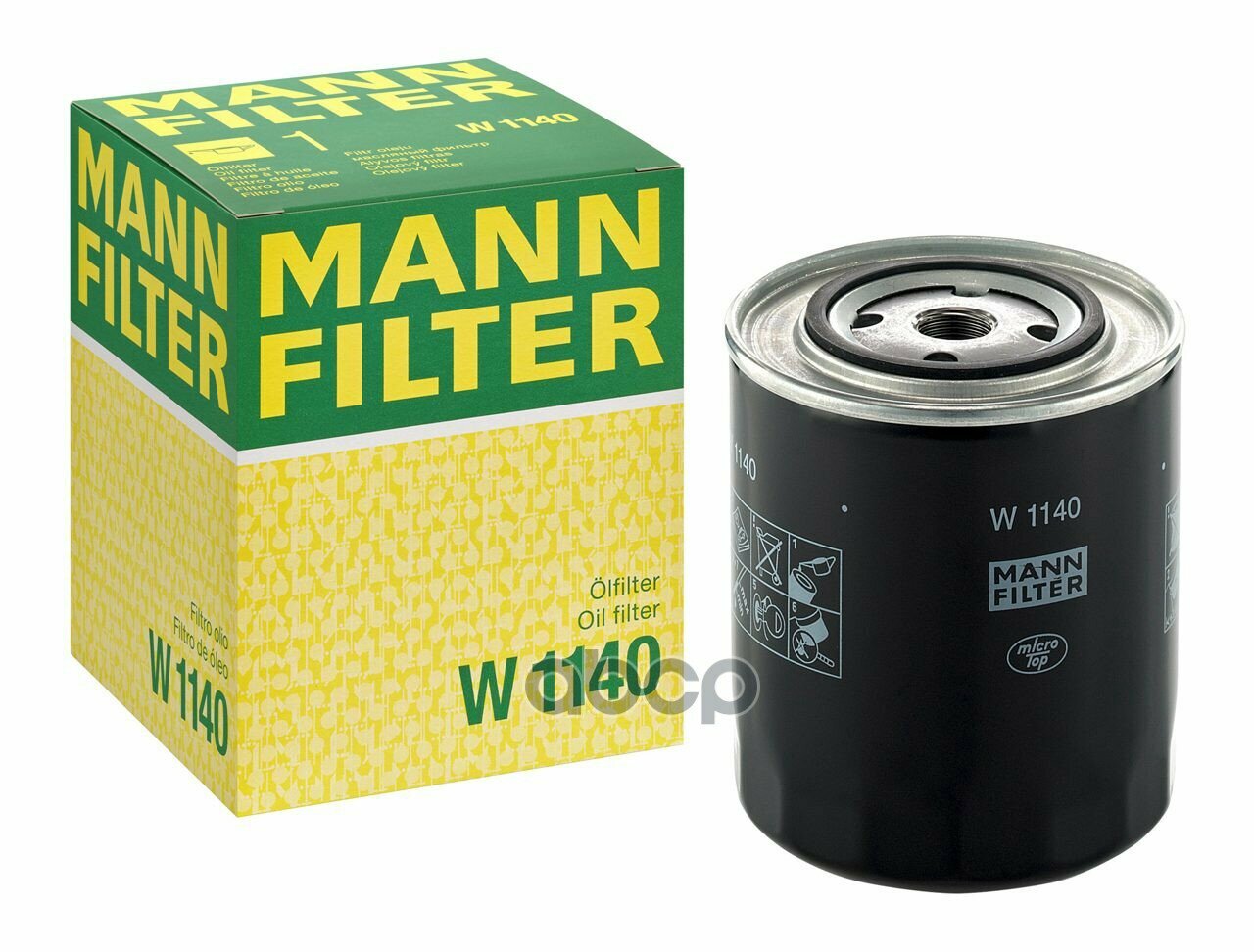 Масляный фильтр MANN-FILTER арт. W1140