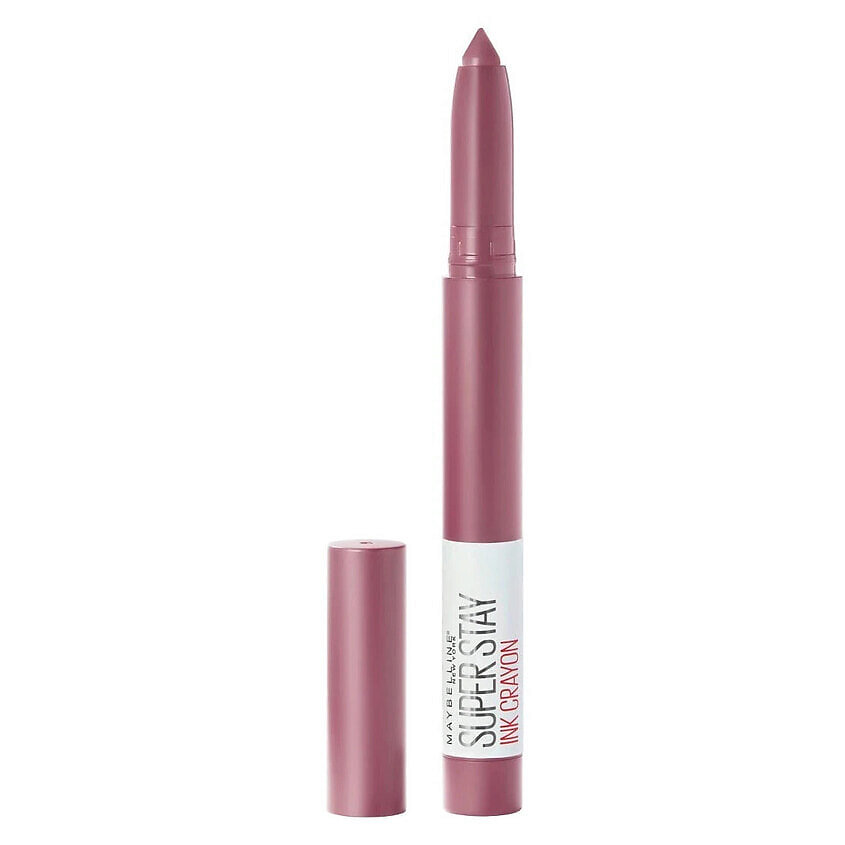 MAYBELLINE Стойкая матовая помада-карандаш SuperStay Ink Crayon Lipstick, 25 Stay Exceptional