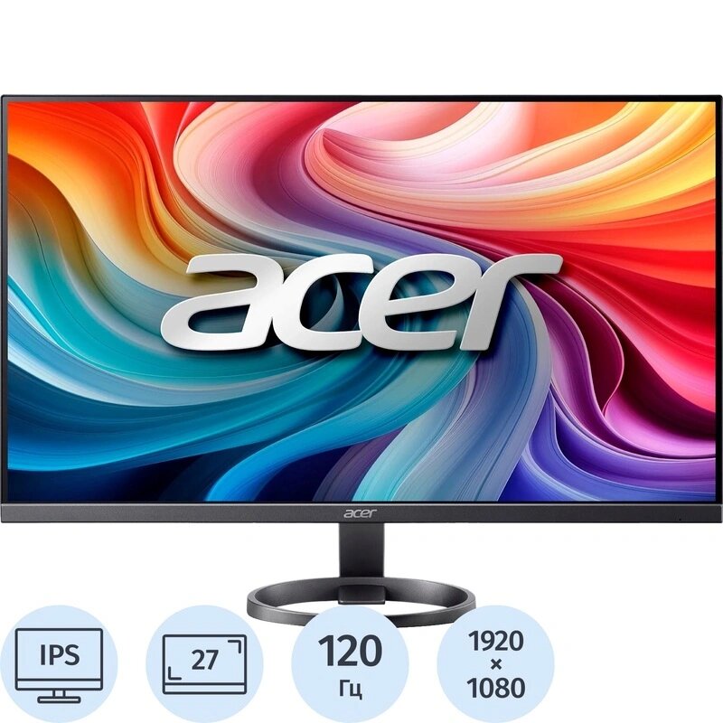 Монитор Acer 27 R272G0yi FHD/IPS/250cd/120Гц/VGA/HDMI/черный