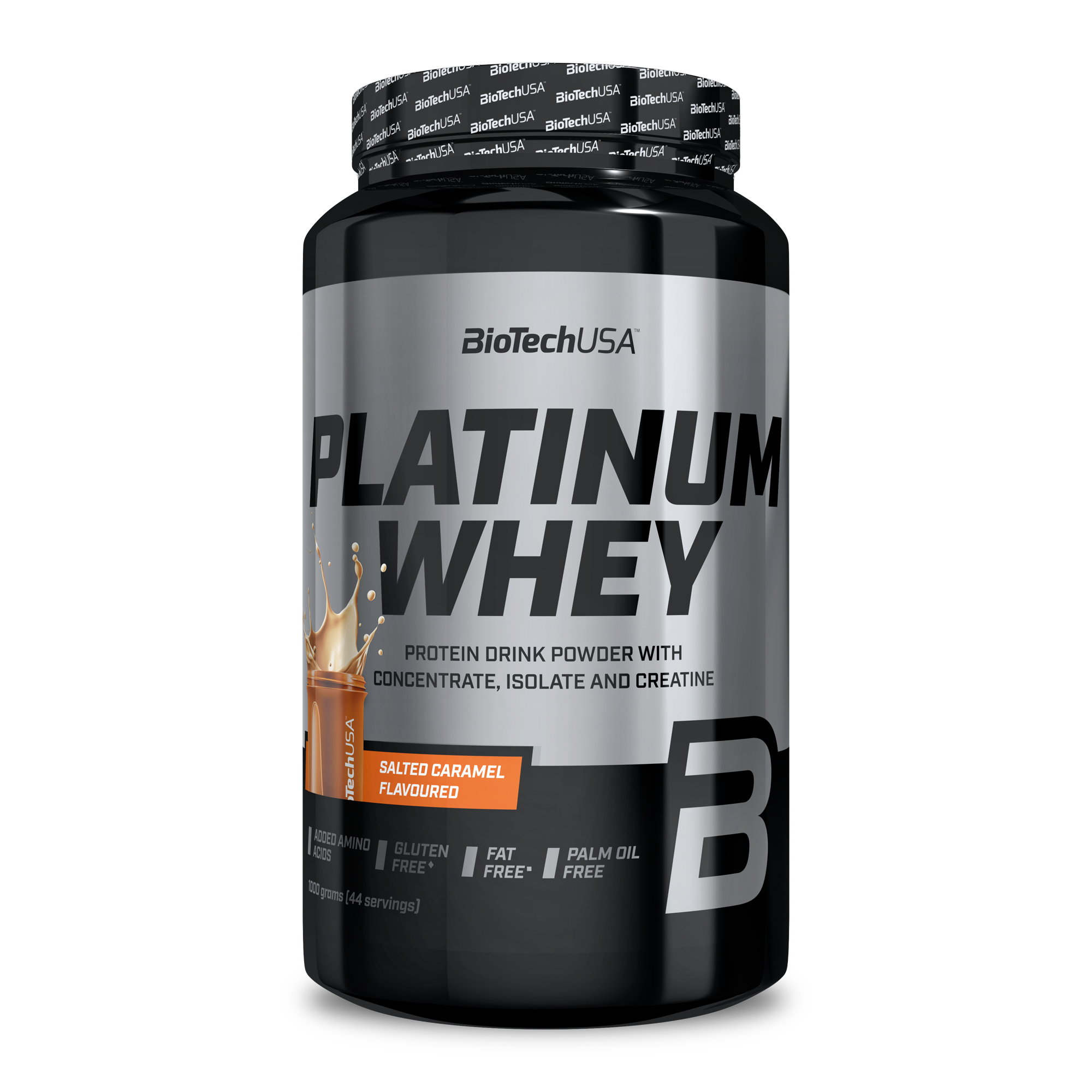 Протеин BioTechUSA Platinum Whey 1000 г. Соленая карамель