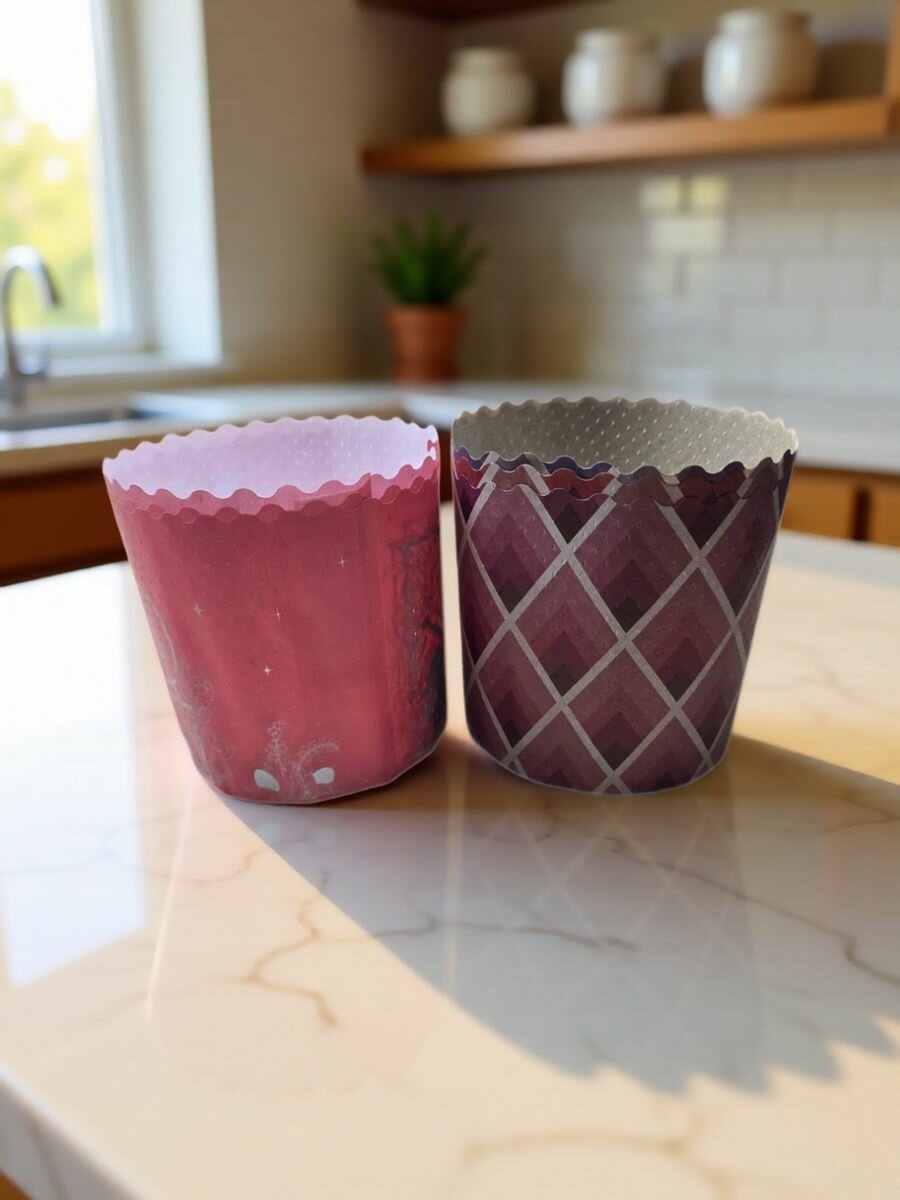 Формы пасхальные для выпечки Кулича из пергаментной бумаги ,(в наборе 6шт )