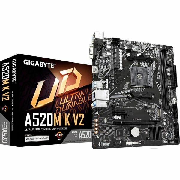 Материнская плата GIGABYTE A520M K V2 (AM4, mATX)