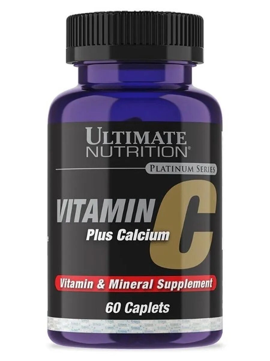 Витамин С плюс кальций Ultimate Nutrition Vitamin C Plus Calcium (60 капс.)