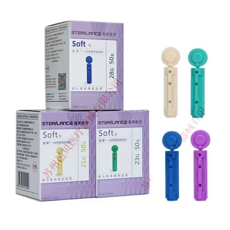 Стерильные ланцеты для забора крови Sterilance Soft 28G, 100 шт.