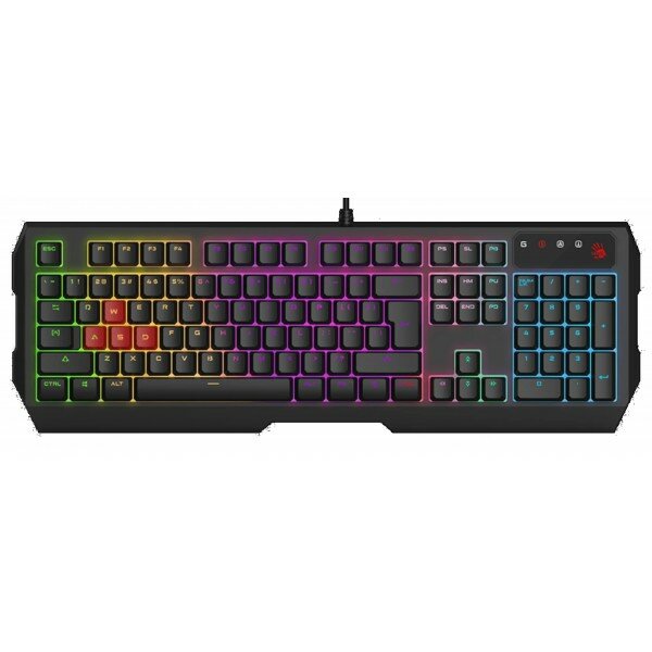 Клавиатура A4 Bloody B140N черный USB Multimedia for gamer LED (B140N)