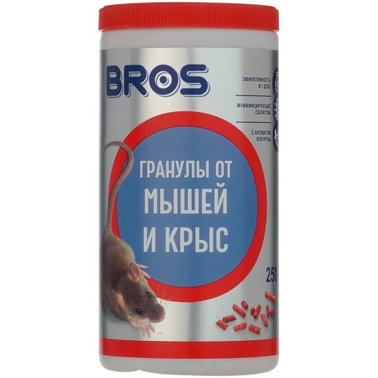 Гранлы Bros от мышей и крыс 250 гр 700141