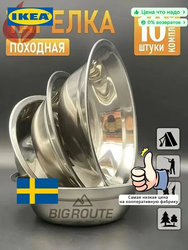 Тарелка походная 10 шт.