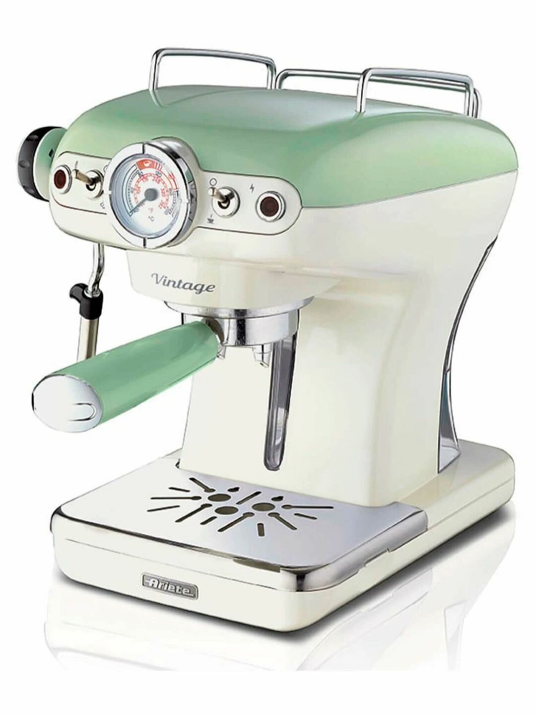 Кофеварка рожковая ARIETE Vintage Espresso, 850 Вт, 15 бар, зеленый (00M138914AR0)