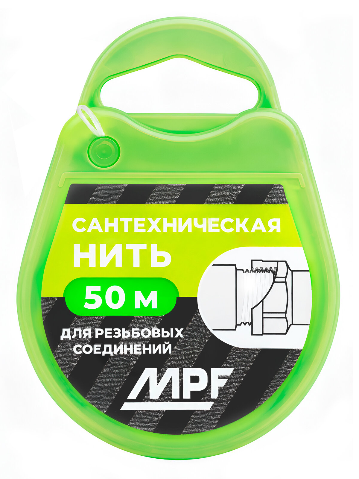 Нить сантехническая для резьбовых соединений MPF 50 метров, белая