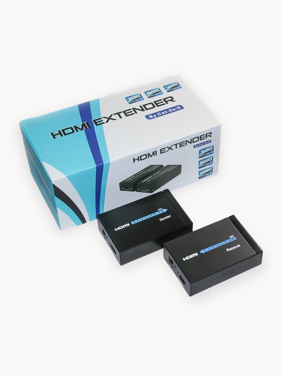 Удлинитель PALMEXX EXT-HDMI-60M по UTP 5e/6 CAT, HDMI1.4 1920@60Hz, до 60 метров