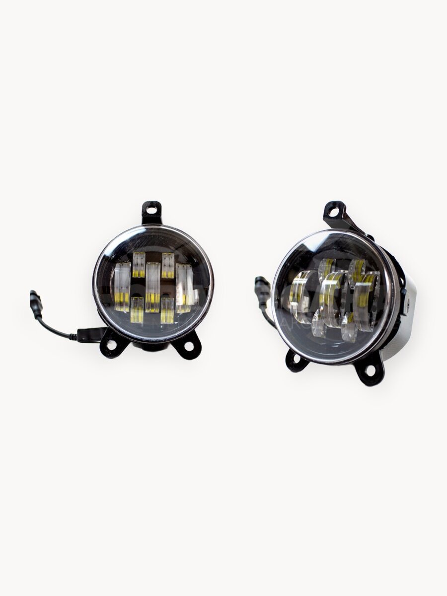 Противотуманные фары ПТФ светодиодные 7 линз 70W для Лада Приора ( ВАЗ 2170, 2171), Шевроле Нива (ВАЗ 2123), газель