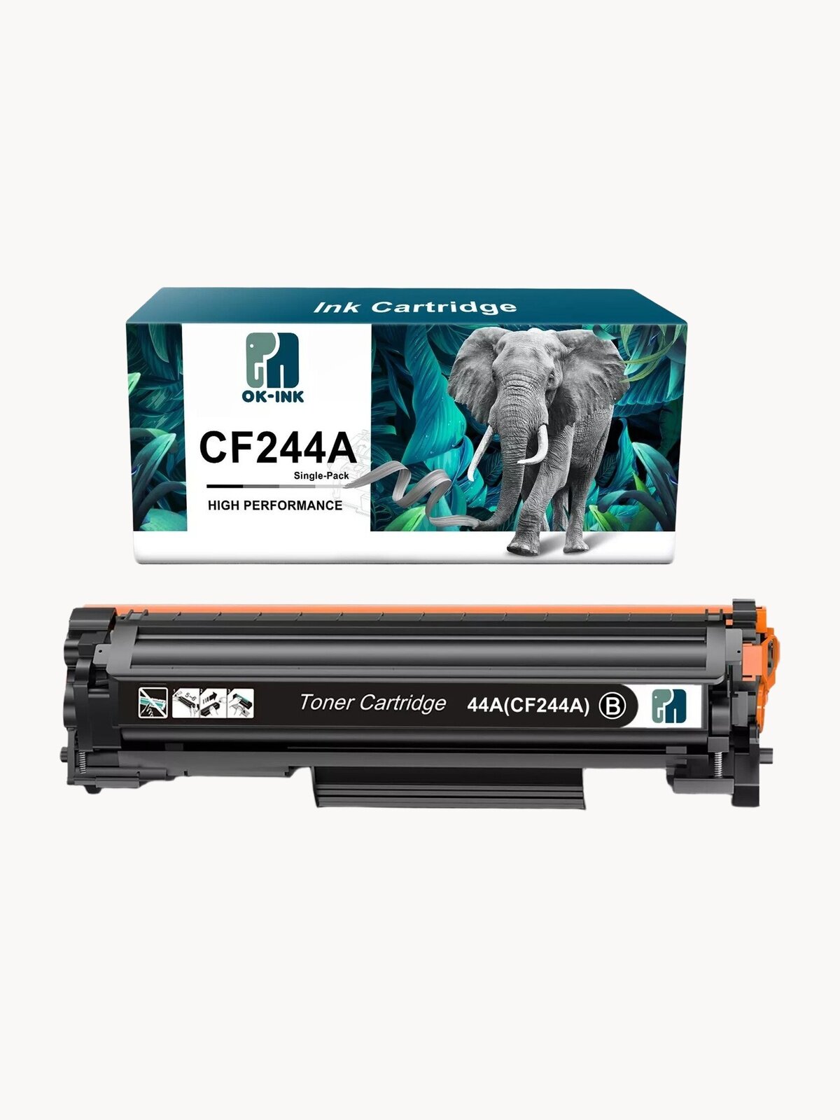 Картридж XL с увеличенным ресурсом CF244AL (44AL) для HP LaserJet Pro M15w / M15a / M28a / M28nw совместимый, с чипом