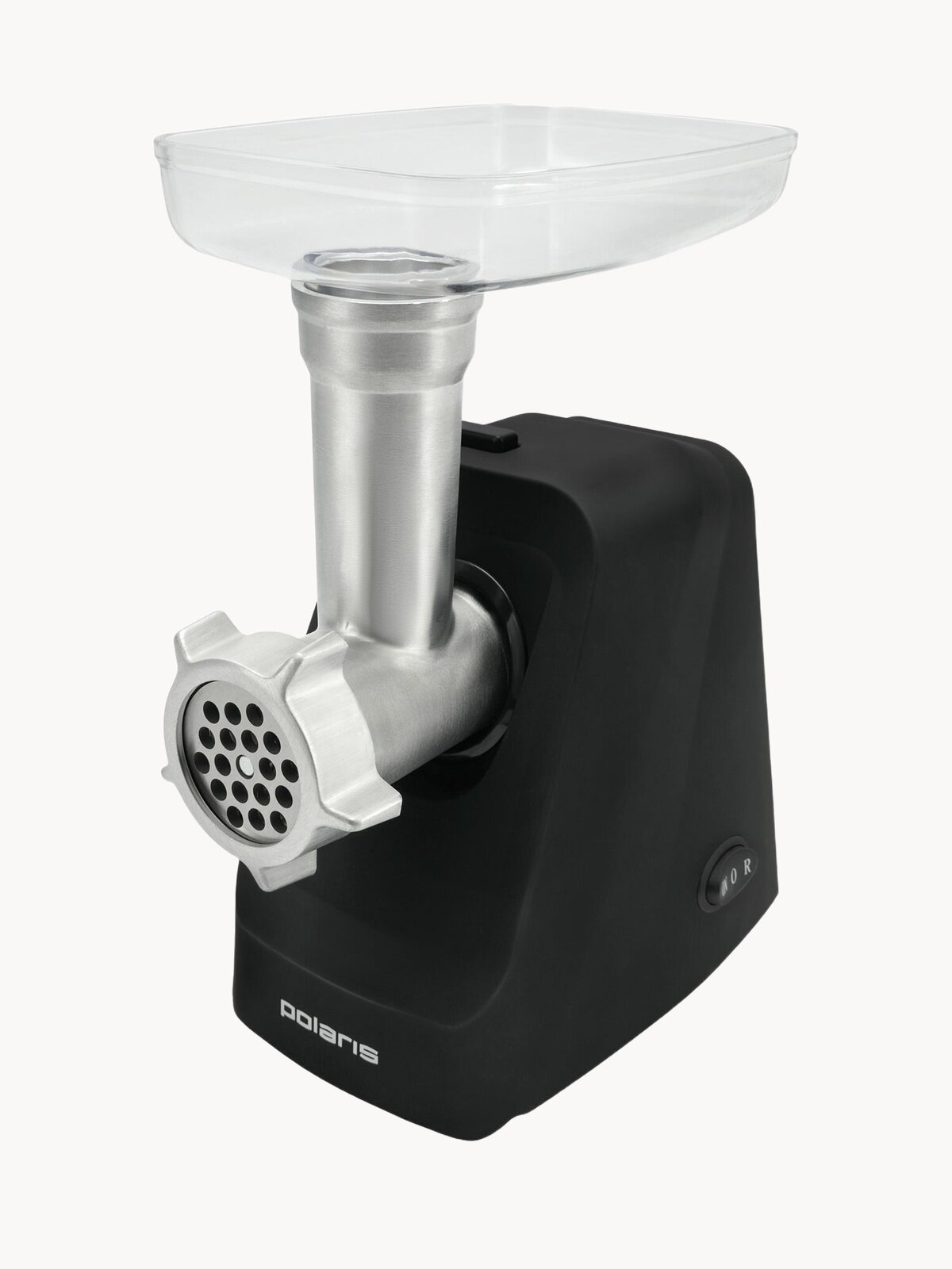 Мясорубка электрическая Polaris PMG 2078 RUS с насадками для нарезки и колбас, 2000 Вт, черный