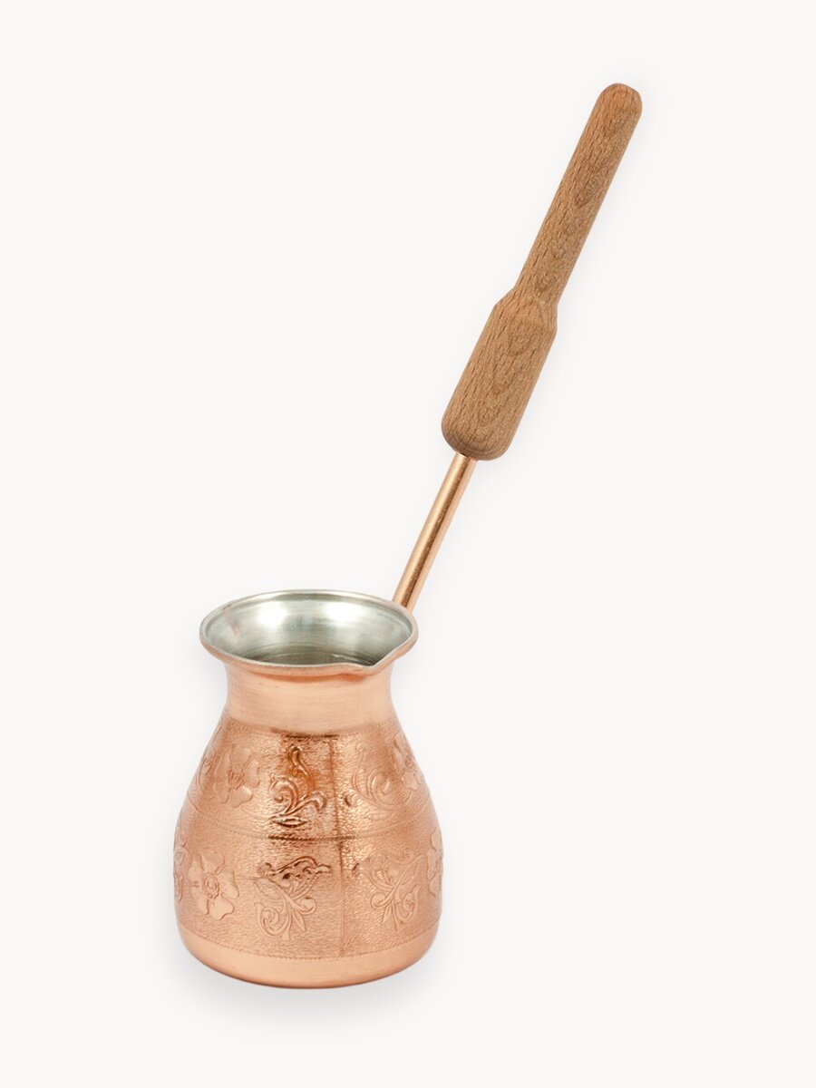 Турка TimA "Утро Востока" 0,18л из меди с деревянной ручкой