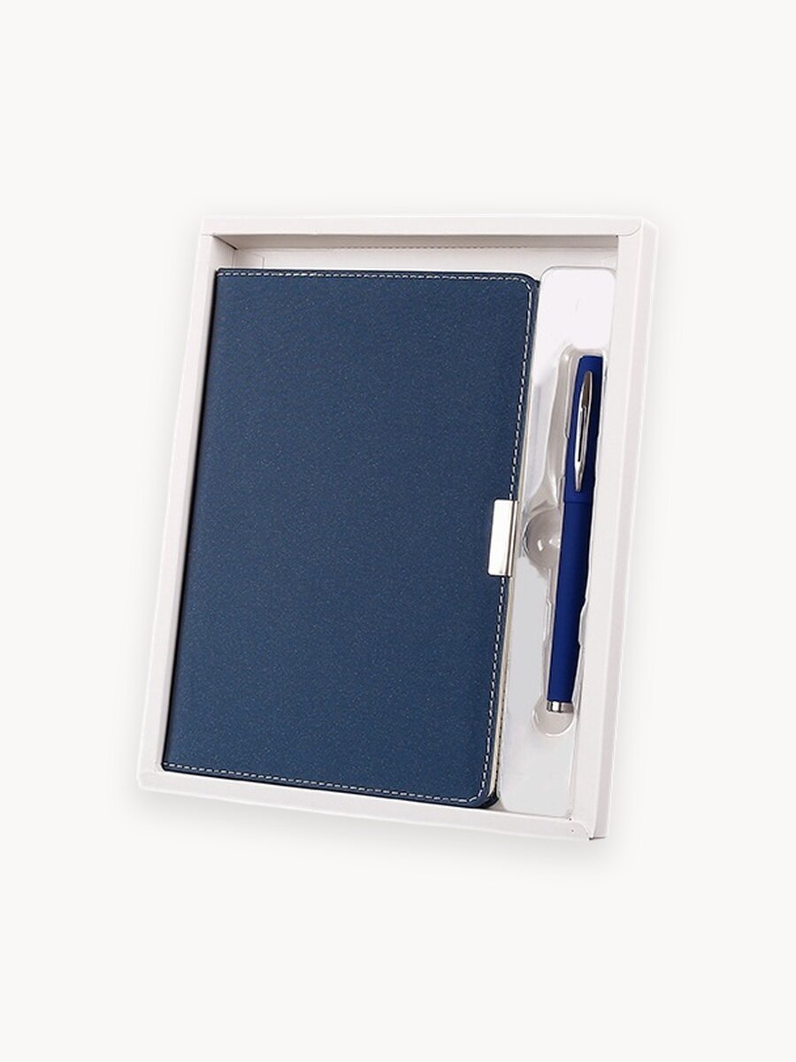 Подарочный набор блокнот и ручка MyPads M-25-08 недорогой и символический подарок на День рождение 23 14 февраля Новый год начальнику руководител.