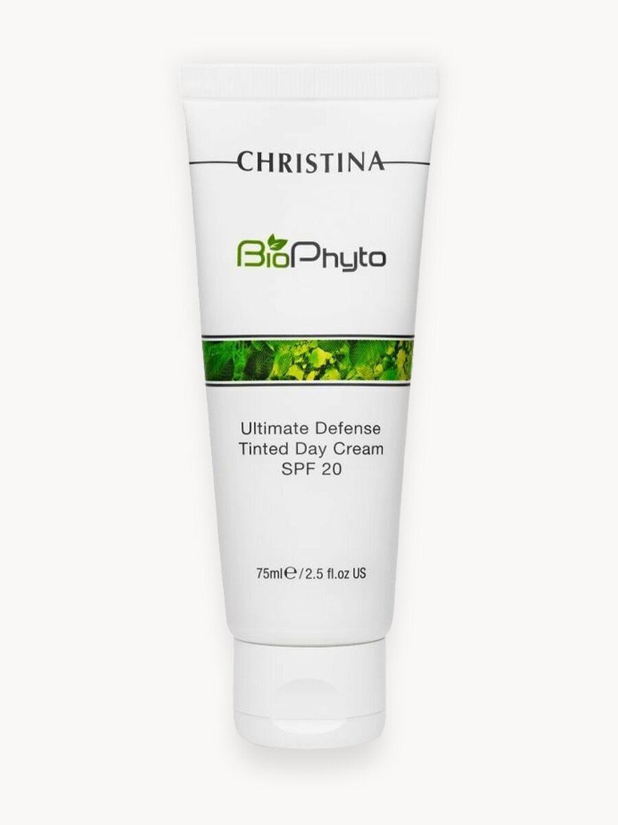 Christina Bio Phyto Ultimate Defense Tinted Day Cream SPF 20 Дневной крем для лица Абсолютная защита SPF 20 с тоном 75 мл.