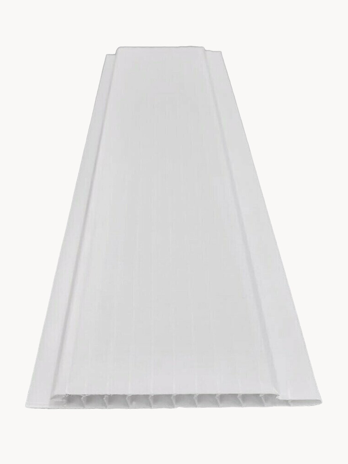 Панель ПВХ 100х3000х8 мм Stella Standart вагонка ламинированная белая 0,3 кв. м