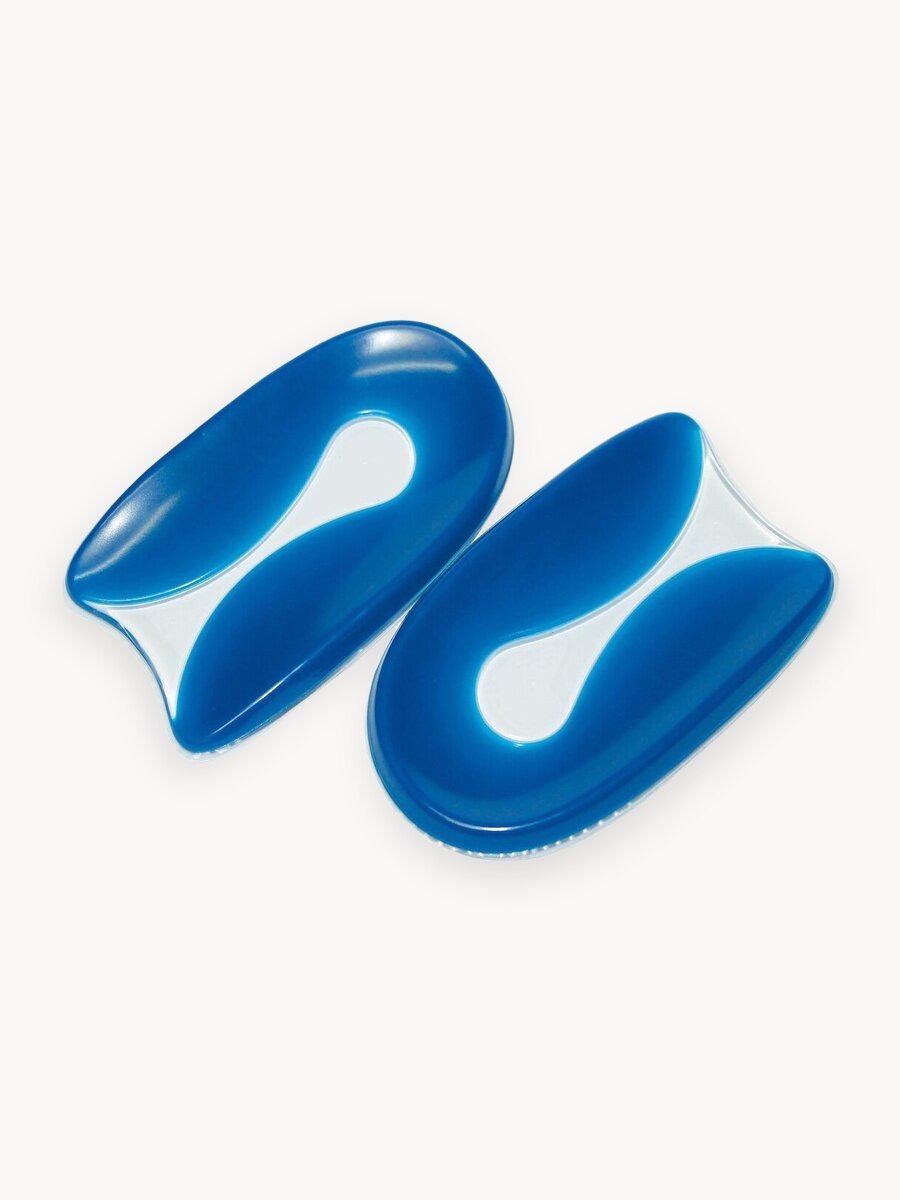 Подпяточники силиконовые при пяточной шпоре улучшенные, высотой 1 см Полустельки, Гелевые вкладыши в обувь, Защита пятки