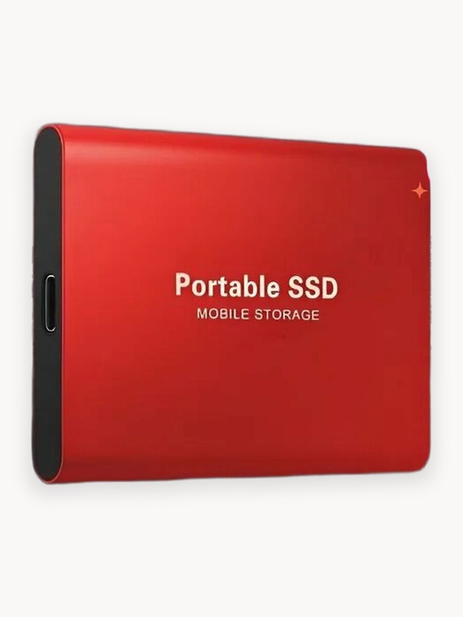 Raxum 4 ТБ Внешний жесткий диск (R5 Portable SSD PRO 4TB), Металл, красный