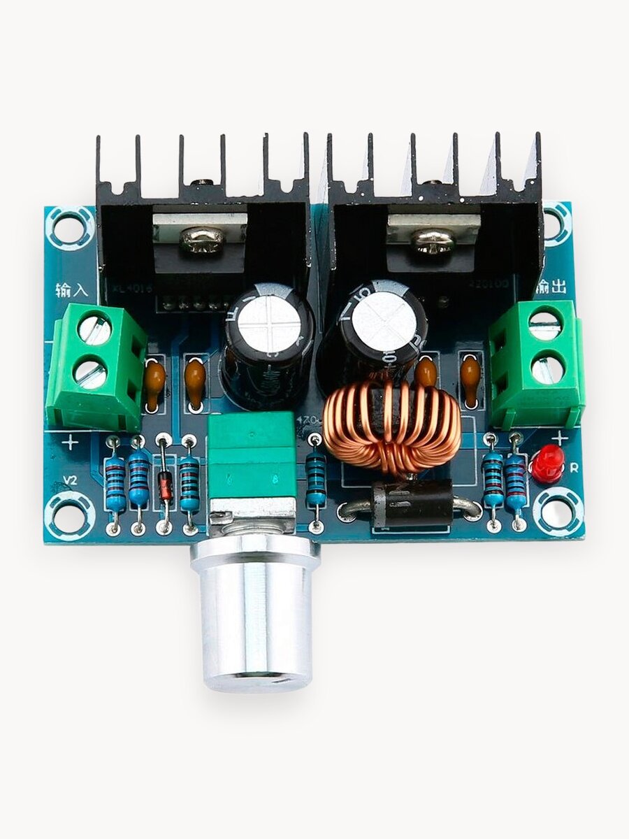 Модуль питания понижающего преобразователя XL4016E1, ШИМ регулятор DC-DC понижающий XH-M401