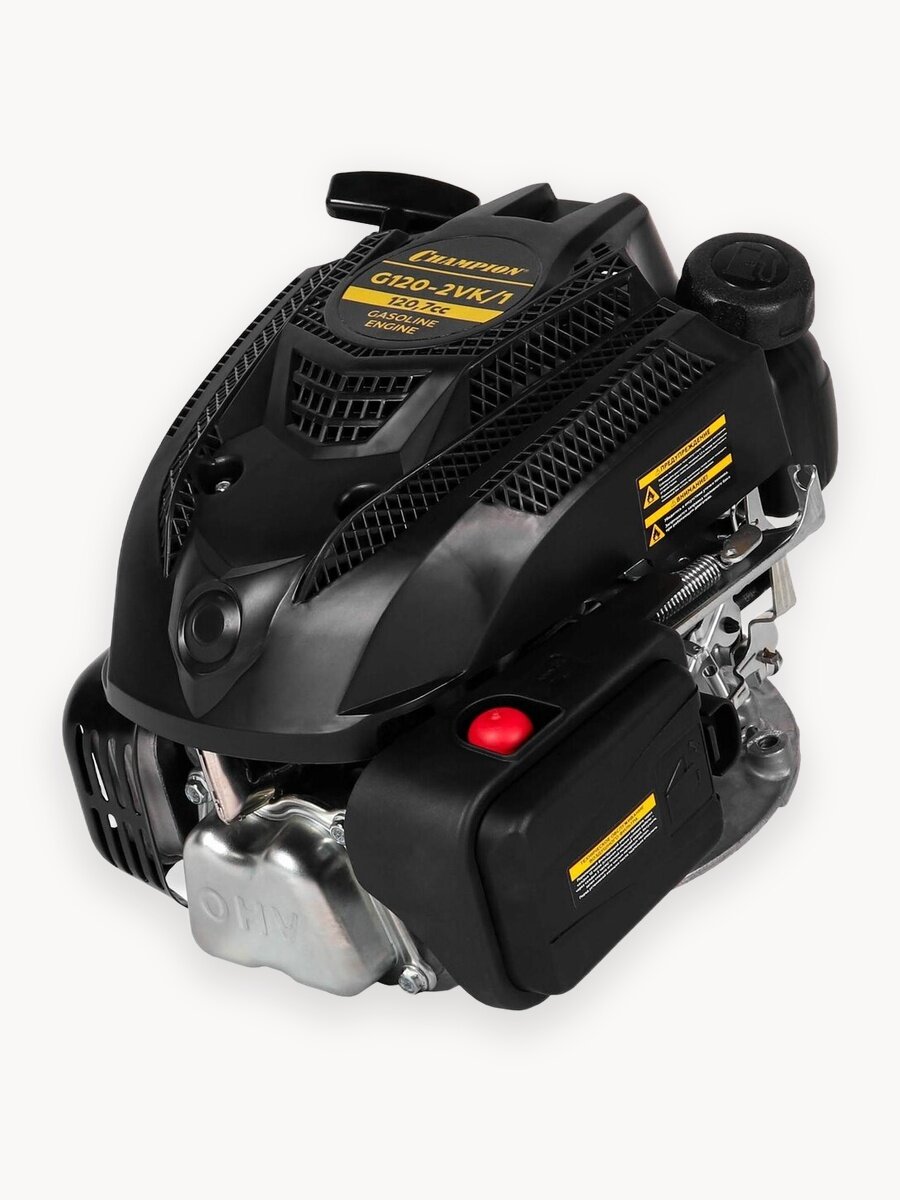 Двигатель бензиновый четырехтактный для мотоблока, газонокосилки CHAMPION G120-2VK/1, 2,3 кВт, 120,7 см3, ручной запуск