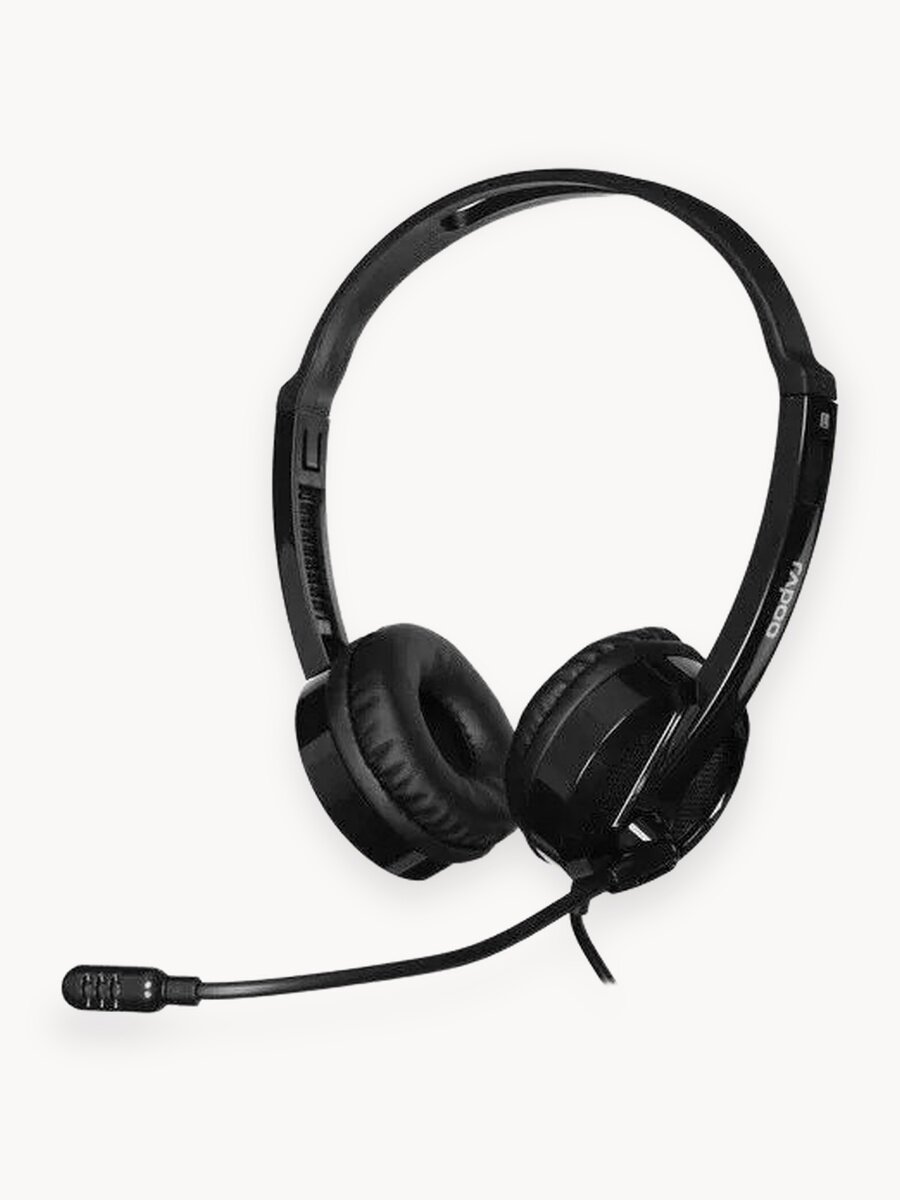 Гарнитура Rapoo H120 USB проводная черный (H120)