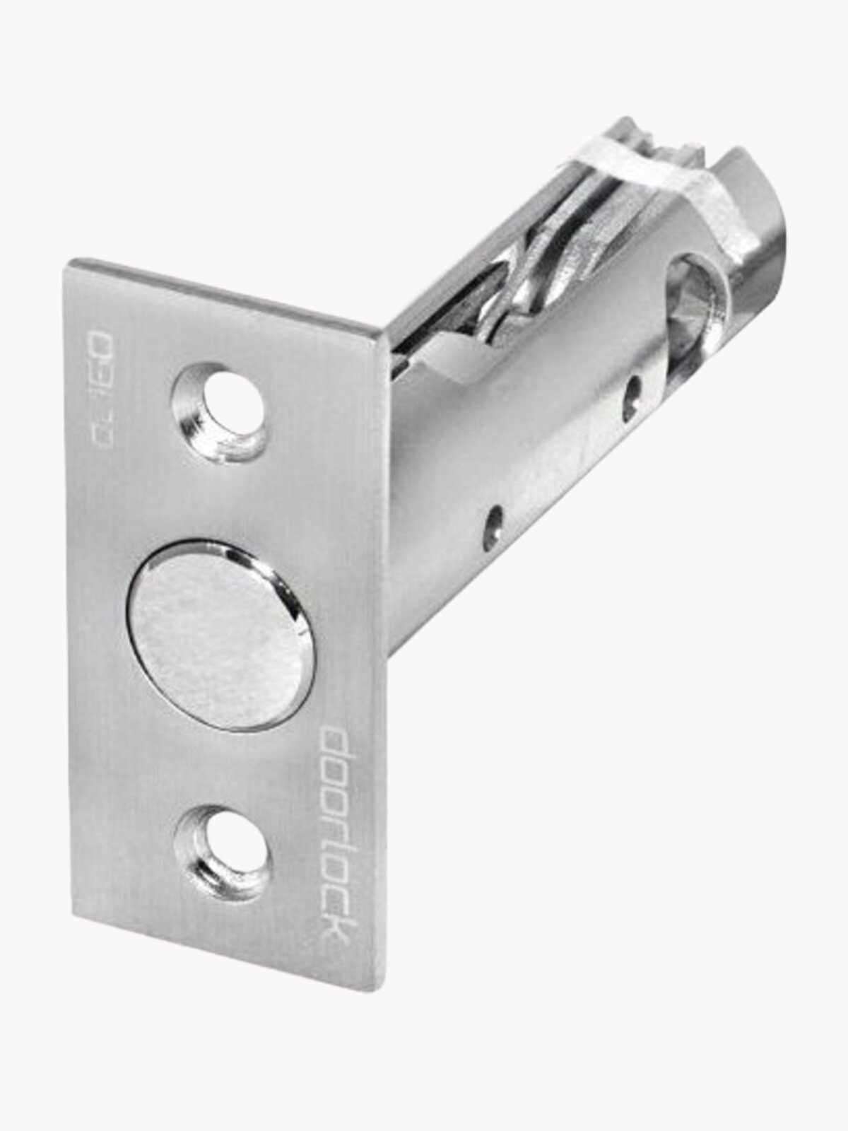 Задвижка дверная, накладная DOORLOCK 160/8, универсальная, матовый никель, сталь