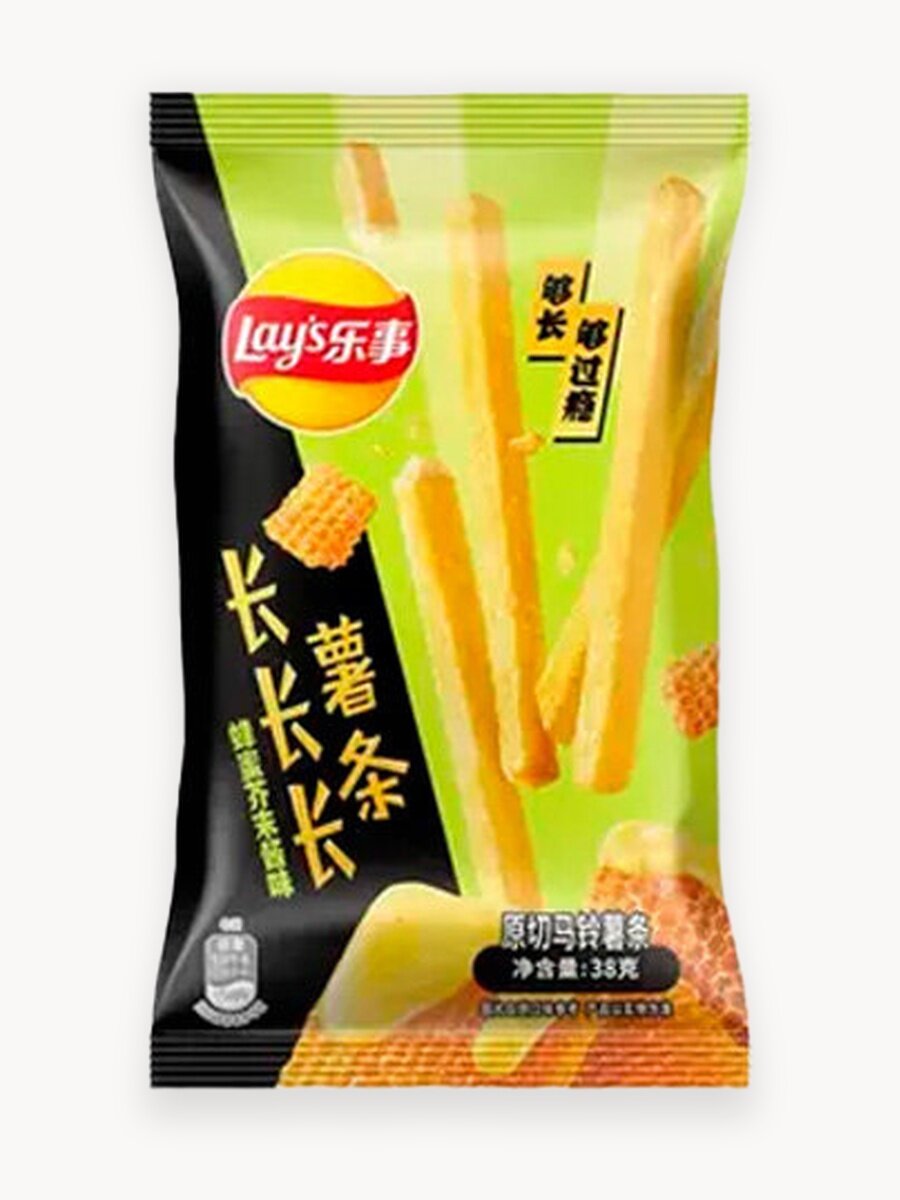 Чипсы Lay's Long French Fries Honey Mustard Sauce 38г(Китай)